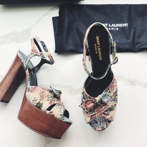 Yves Saint Laurent Shoes | Ysl Classic Black Patent Leather Heels ...